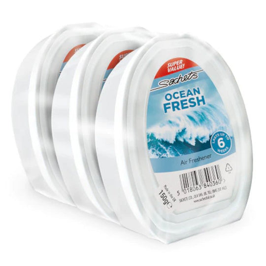 Sachets Gel Air Freshener Ocean Fresh 3 Pack - Case of 8 Wholesale