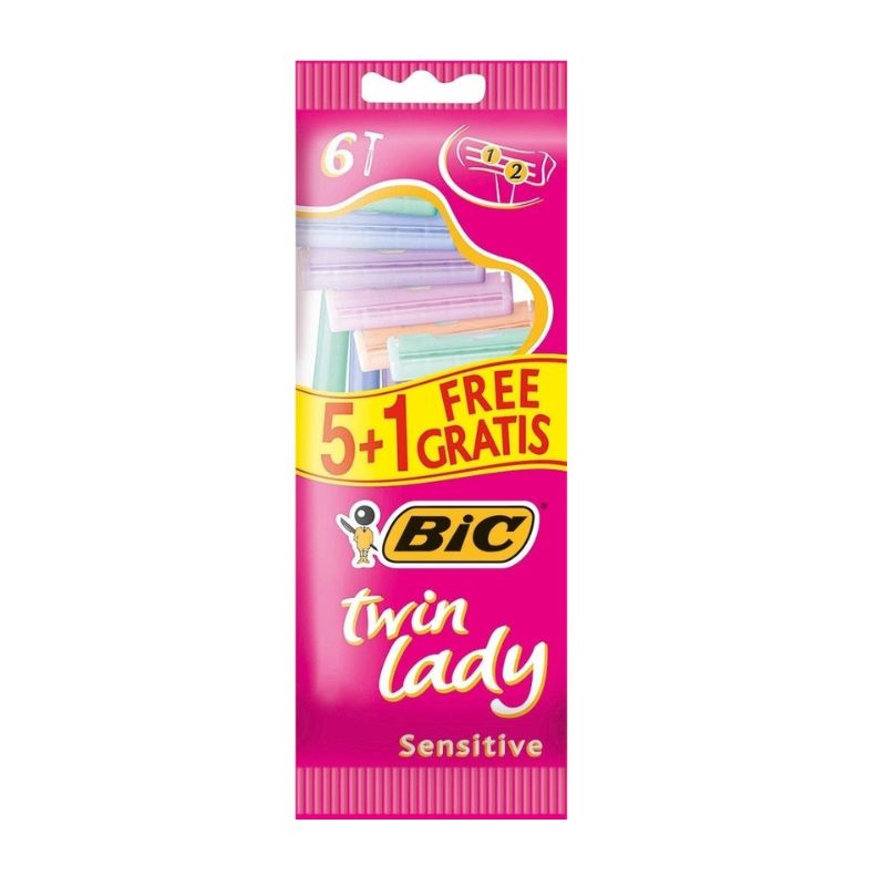 BiC Twin Lady Women's Disposable Razors 5 + 1 Pack Wholesale