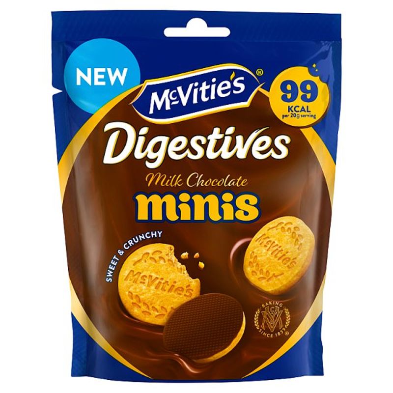 McVitie's Mini Chocolate Digestives Biscuits Pouch 80g PMP £1.25 - Cas ...