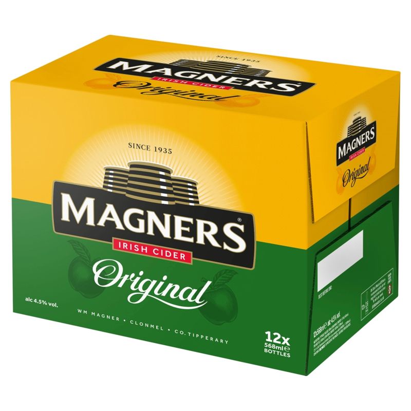 Magners Original Irish Cider Bottles 568ml 12 Box Pack Wholesale