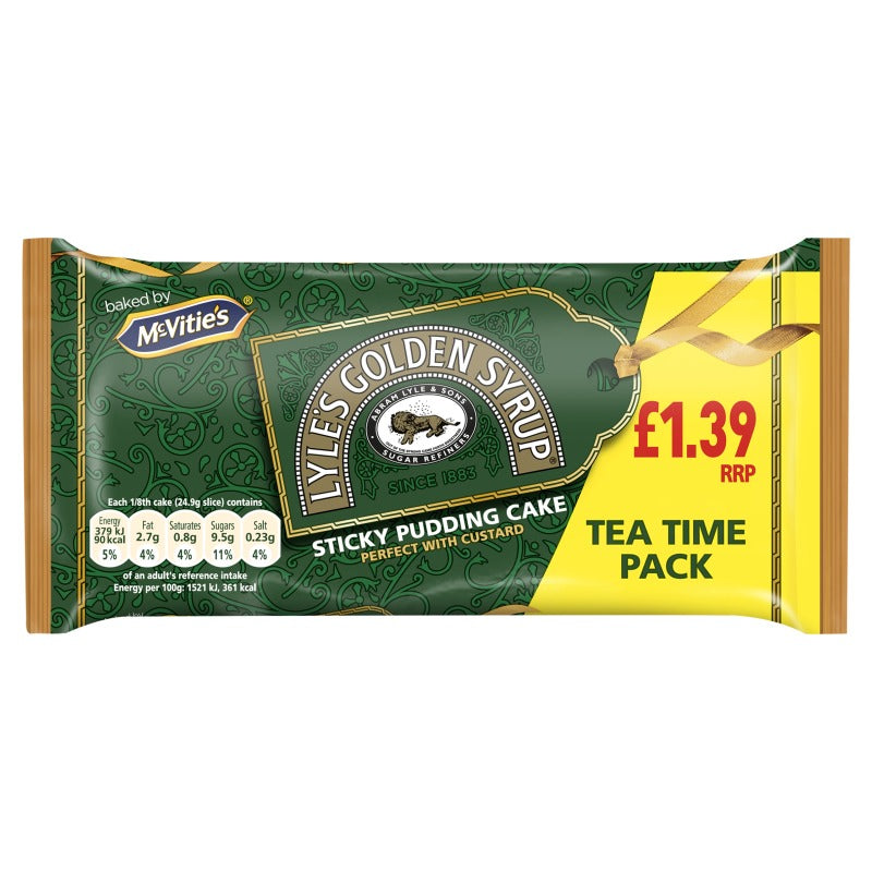 McVitie's Lyle's Golden Syrup Sticky Pudding Cake PMP £1.39 - Case of ...