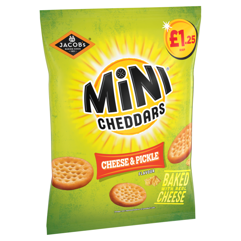 Mini Cheddars Cheese & Pickle 90g PMP £1.25 - Case of 15 Wholesale