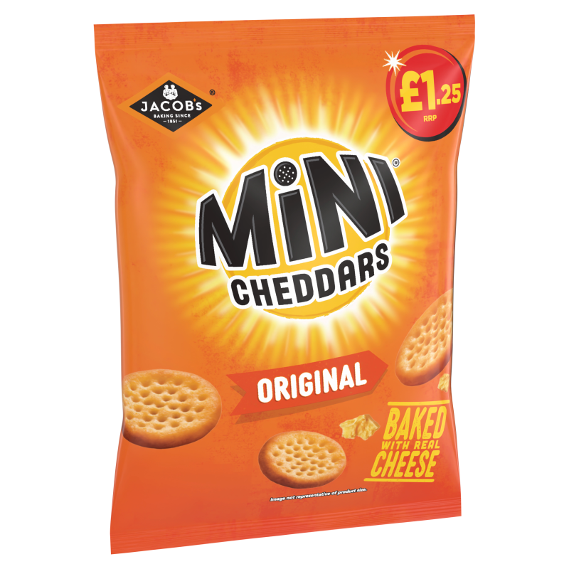 Mini Cheddars Original 90g PMP £1.25 - Case of 15 Wholesale