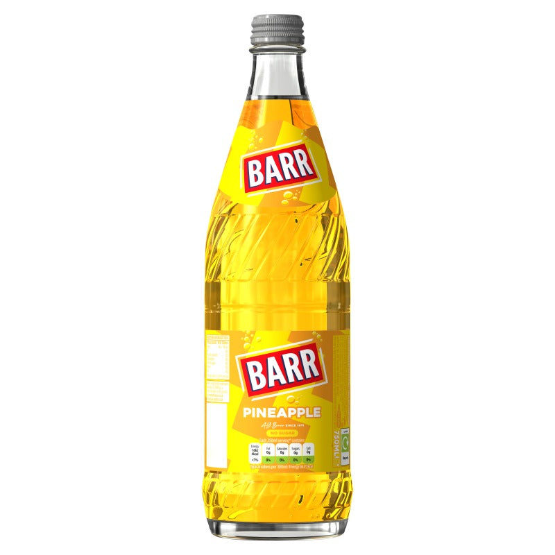 Barr Pineapple Glass Bottles 750ml - Case of 12 Wholesale