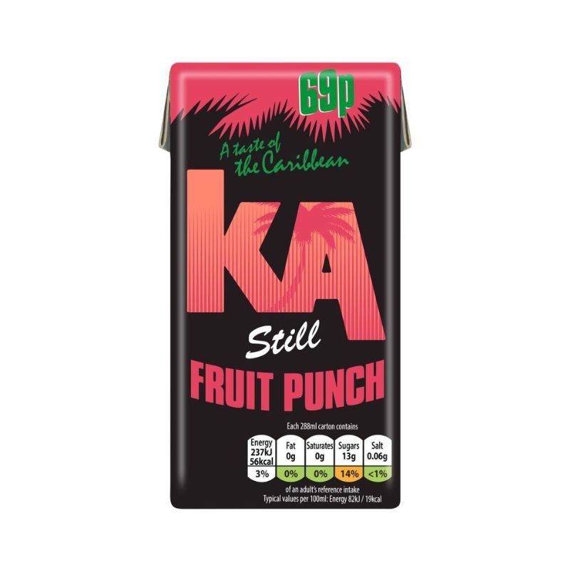 KA Still Fruit Punch 288ml PMP 69p - Case of 27 Wholesale