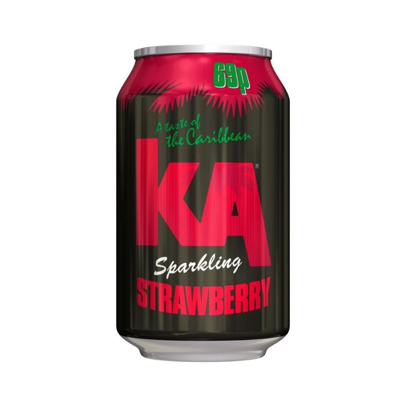 KA Sparkling Strawberry Cans 330ml PMP 69p - Case of 24 Wholesale