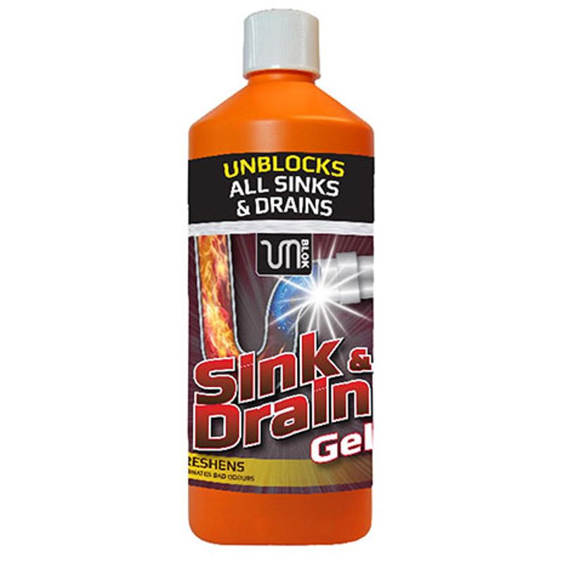 Unblok Sink & Drain Unblocker Gel 1L - Case of 6 Wholesale