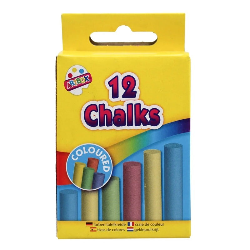 Artbox Colouring Chalk 12 Pack - Case of 12 Wholesale
