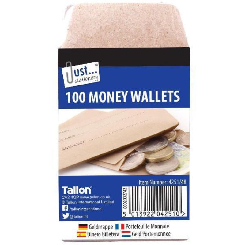 Tallon Money Wallets 105 x 70mm 100 Pack Wholesale