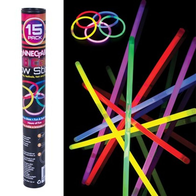 Milestone Connectable Glow Sticks 15 Pack Wholesale