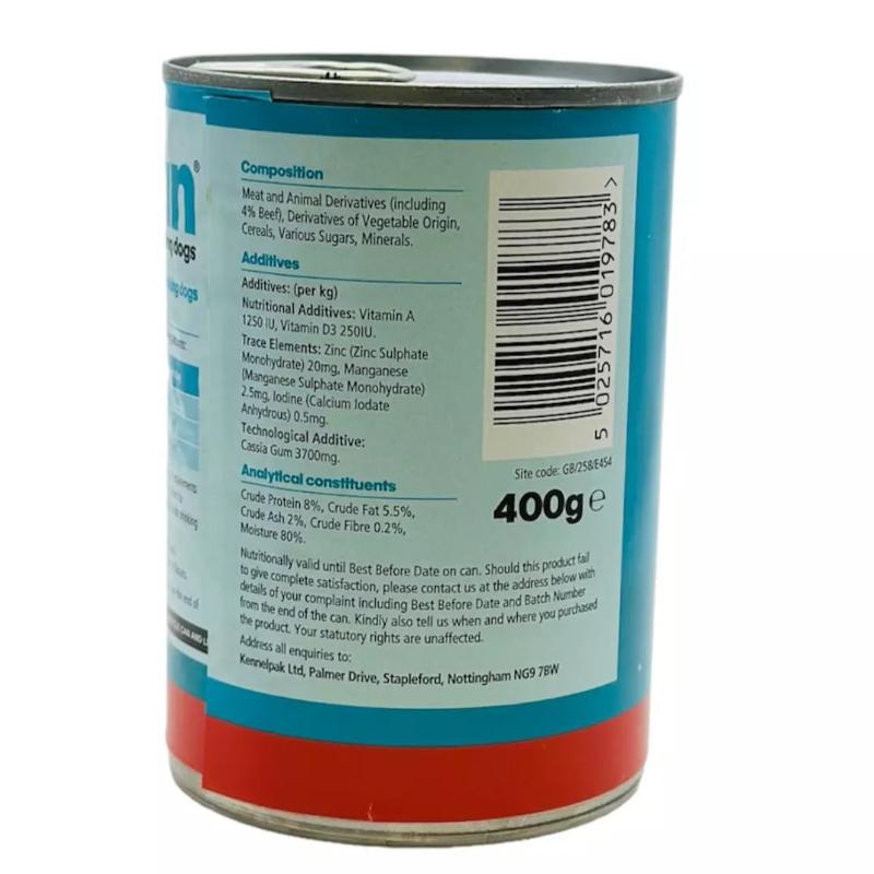 Dylan Meaty Loaf with Beef for Working Dogs 400g - Case of 12 Wholesale