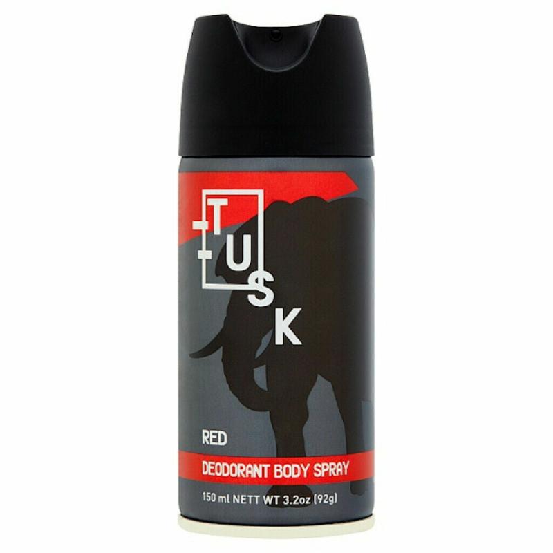 Tusk Deodorant Body Spray Red 150ml - Case of 6 Wholesale