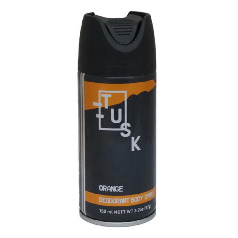 Tusk Deodorant Body Spray Orange 150ml - Case of 6 Wholesale