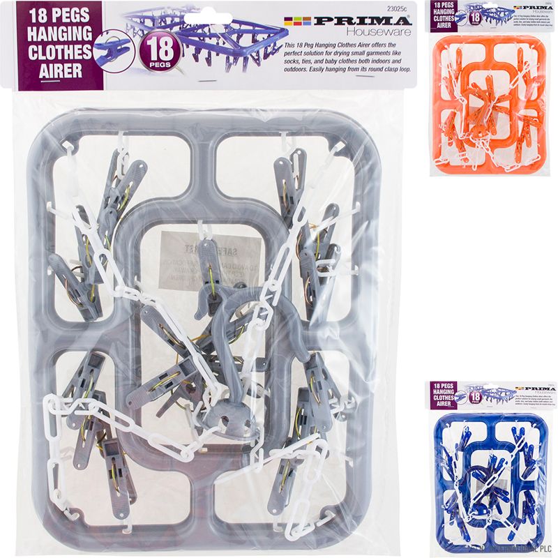 Prima Rectangular Clothes Dryer Hanger 18 Peg Wholesale