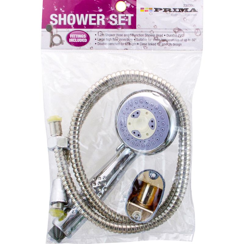 Prima Shower Hose & 3 Function Shower Head Wholesale