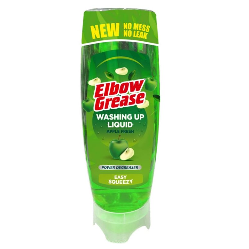 Elbow Grease Squeezy Washing Up Liquid Apple 450ml - Case of 12 Wholesale