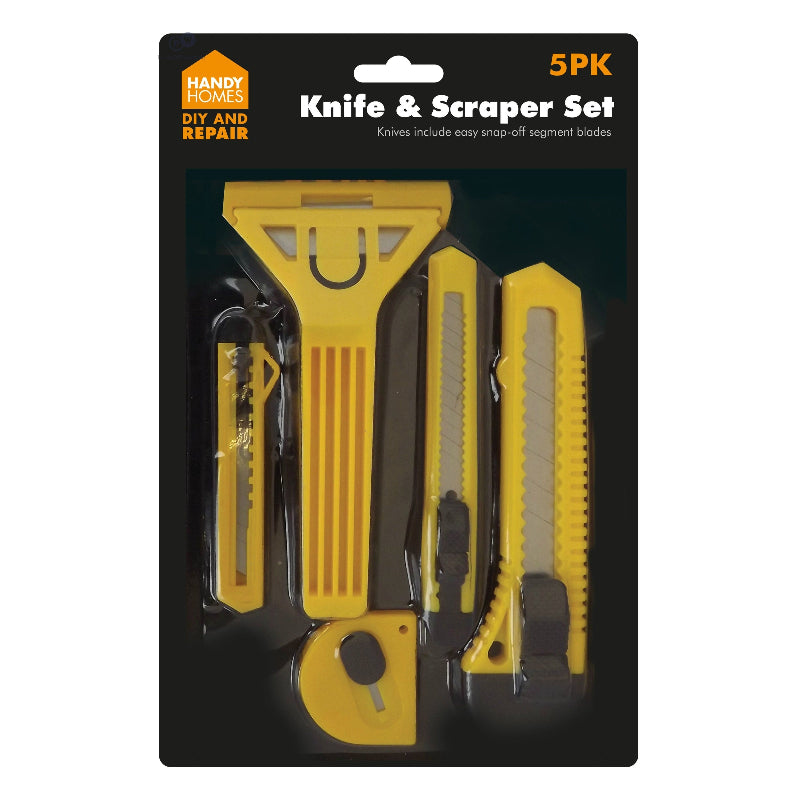 Handy Home Knife & Scraper Set 5 Pack Wholesale