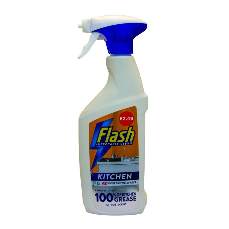 Flash Kitchen Spray 500ml PMP £2.49 - Case of 10 Wholesale