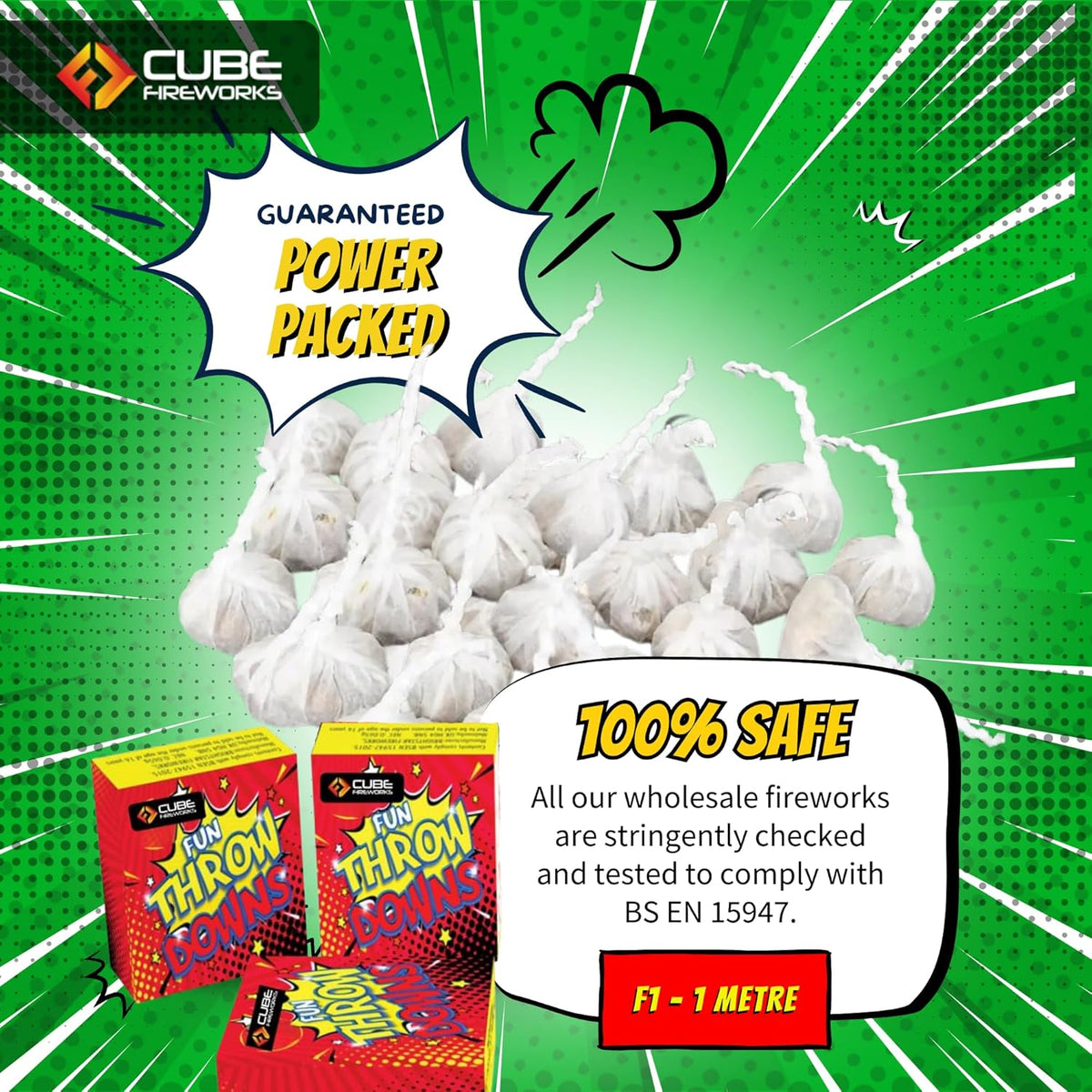 Cube Throw Downs Fun Snaps - Case of 50 Wholesale