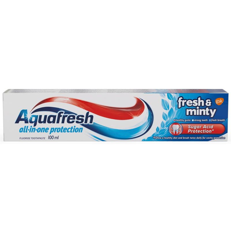 Aquafresh Toothpaste Fresh & Minty 100ml - Case of 12 Wholesale