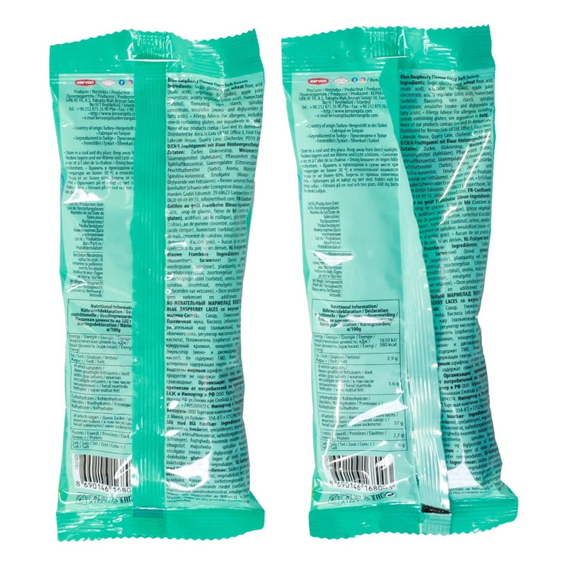 Bebeto Fizzy Blue Raspberry Laces 160g PMP £1 - Case of 12 Wholesale