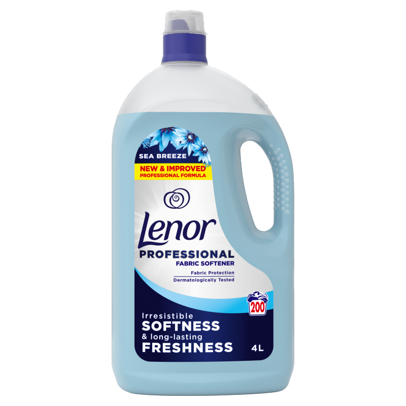 Lenor Professional Liquid Fabric Softener Sea Breeze 200W 4L Wholesale