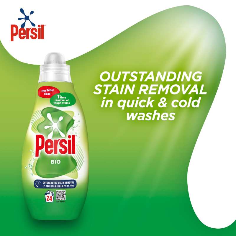 Persil Laundry Liquid Bio 24w 648ml PMP £4.29 - Case of 3 Wholesale