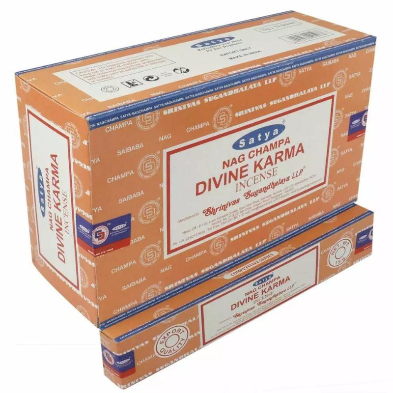 Satya Divine Karma Incense Sticks 12 Pack - Case of 12 Wholesale