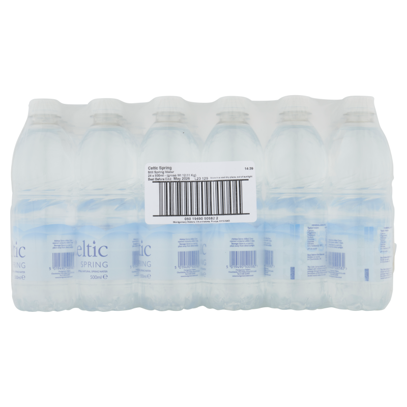 Pallet Deal : 1,872 x Celtic Spring Water Bottles Still 500ml (24pk ...