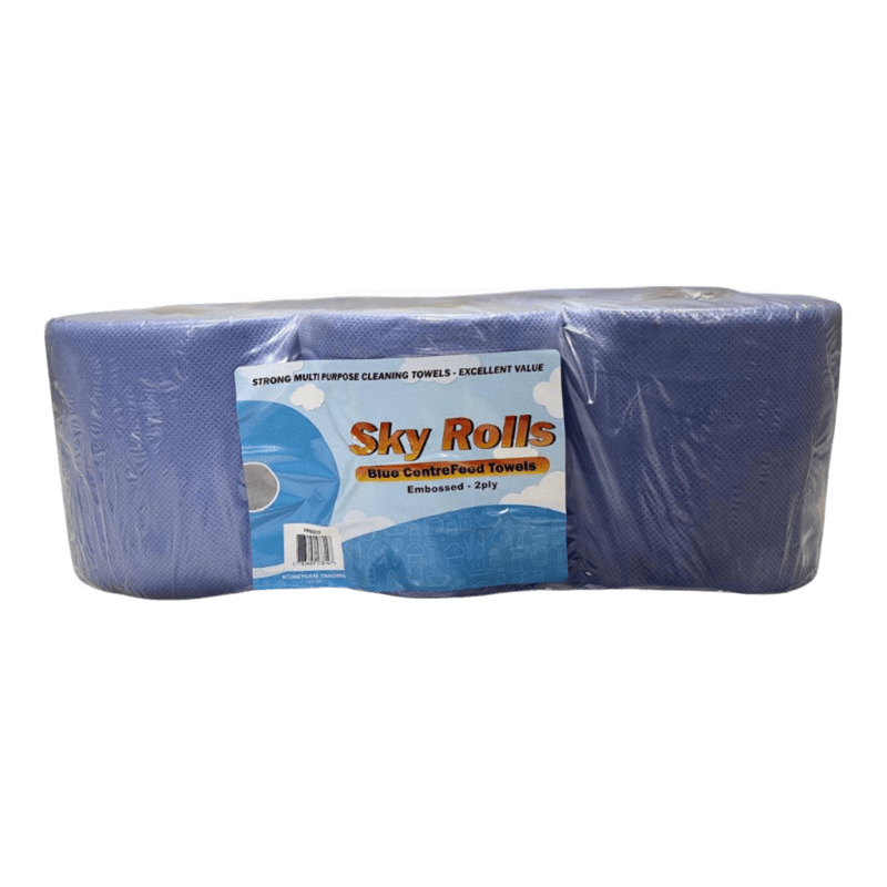 Sky Rolls Blue Extra Value Centrefeed Paper 6 Pack Wholesale