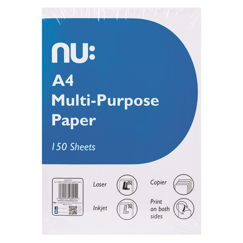 NU A4 Multipurpose Paper 150 Sheets Wholesale