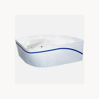 Forage Caps Catering Chefs Hats White With Blue Stripe Wholesale