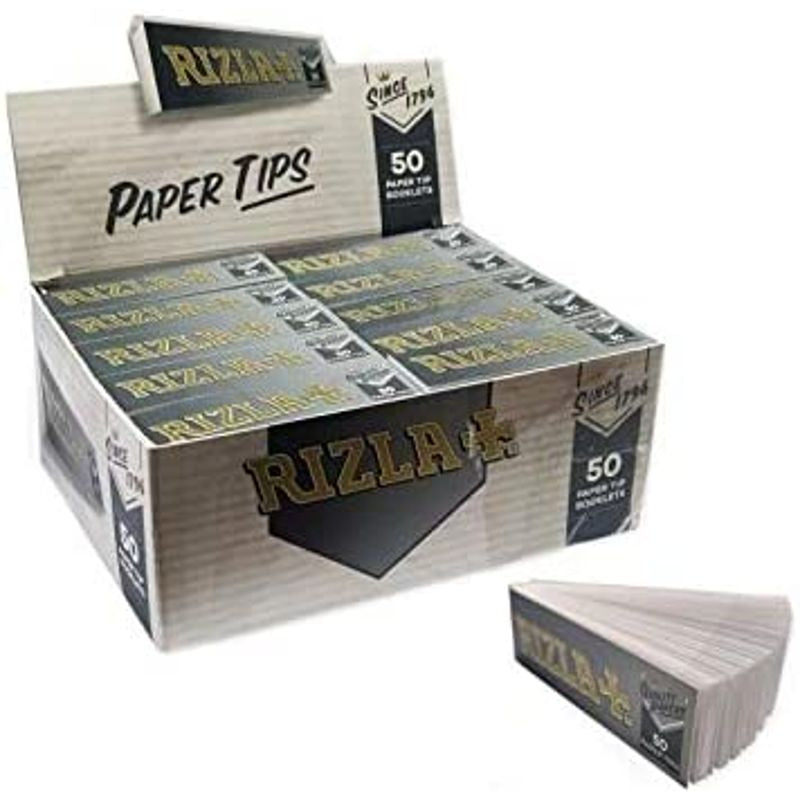 Rizla Roach Tips Silver 50's - Case of 50 Wholesale