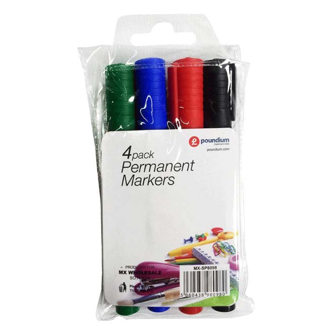 Permanent Markers 4 Pack Wholesale