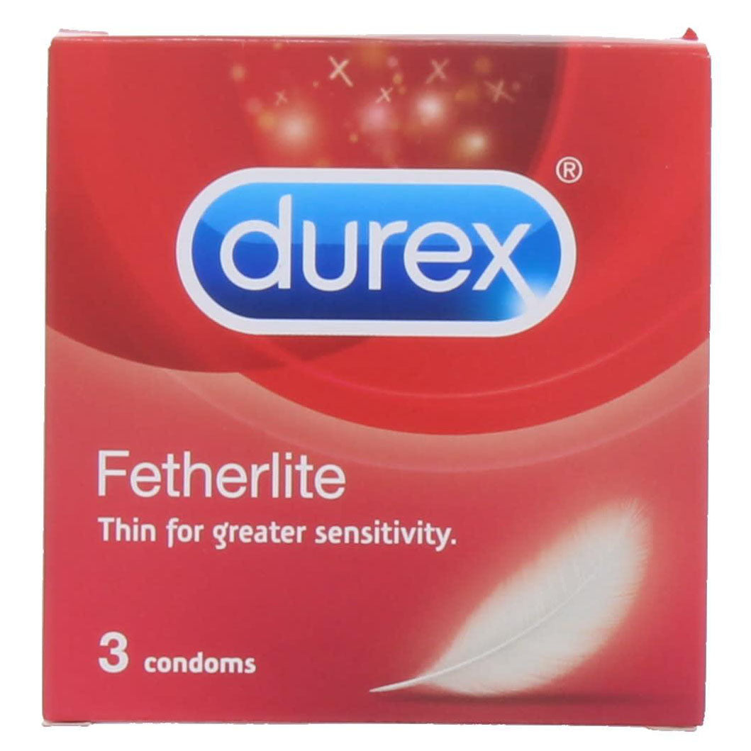 Durex Fetherlite Condoms 3 Pack - Case of 12 Wholesale