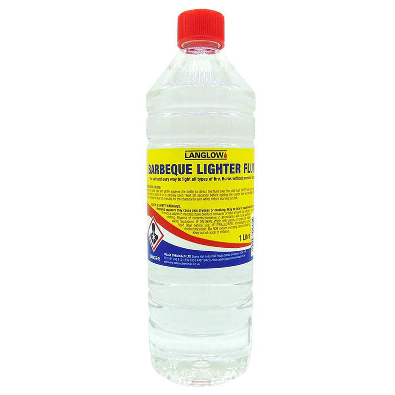 Langlow BBQ Lighter Fluid Liquid 1L - Case of 12 Wholesale