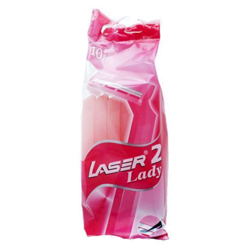 Laser 2 Lady Twin Blade Razors 10 Pack Wholesale