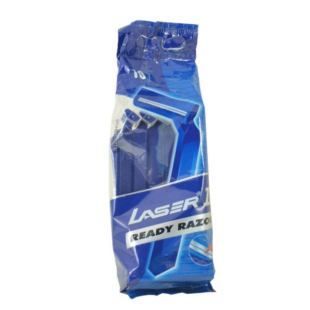 Laser II Disposable Razors Mens 10" 5 Pack - Case of 20 Wholesale
