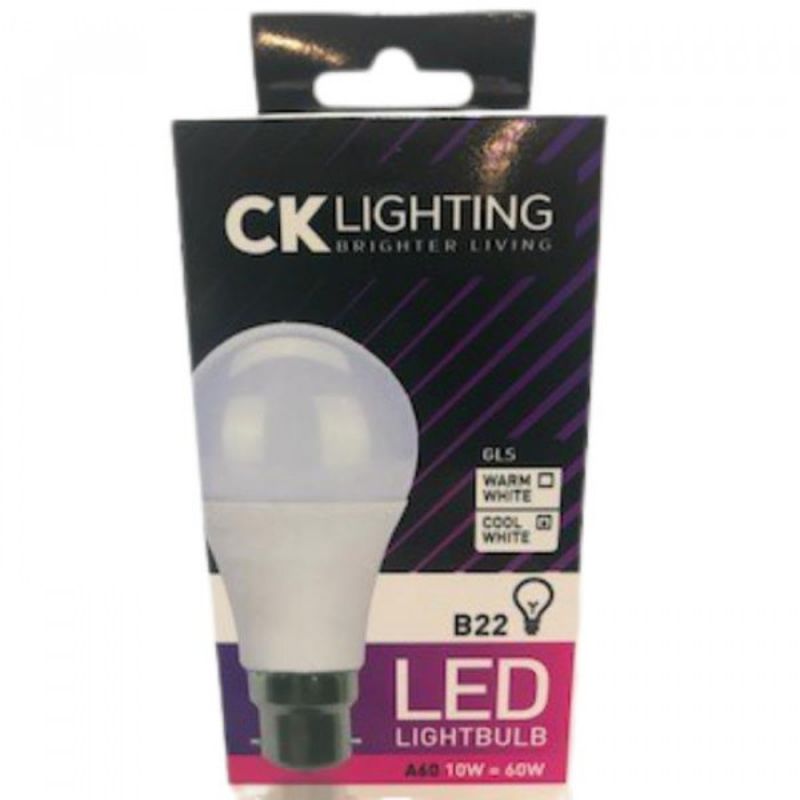 CK LED Bulb B22 10W(60W) GLS Cool White Wholesale