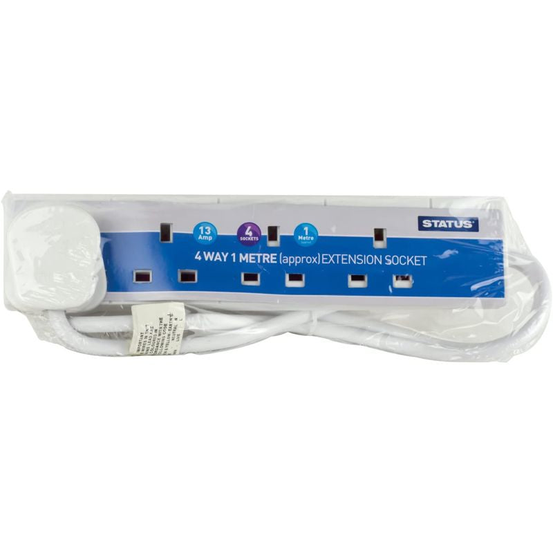 Status Extension Lead 4 Way 1m Wholesale