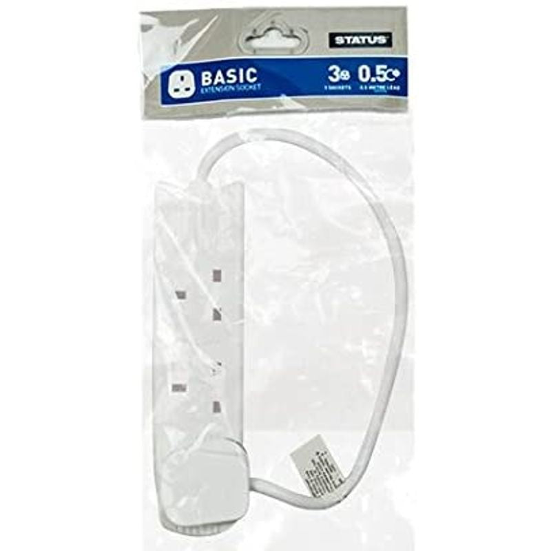 Status Extension Lead 3 Gang 0.5m Wholesale