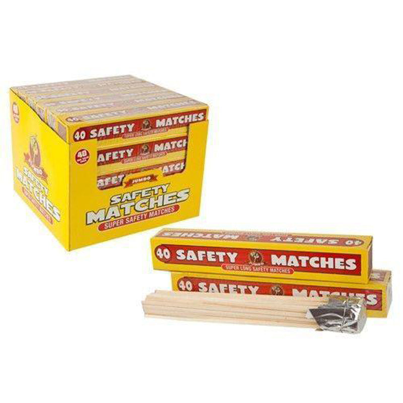 Super Long Safety Matches 40 pack Wholesale