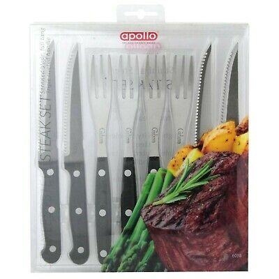 Apollo Cerbera Stainless Steel 8 Piece Steak Knife Set Wholesale