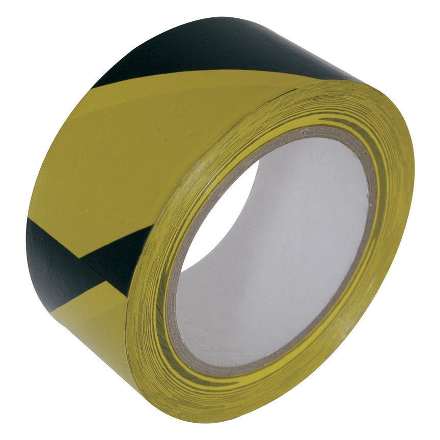 Ultratape Hazard Warning Tape 50mm x 33m Yellow & Black Wholesale