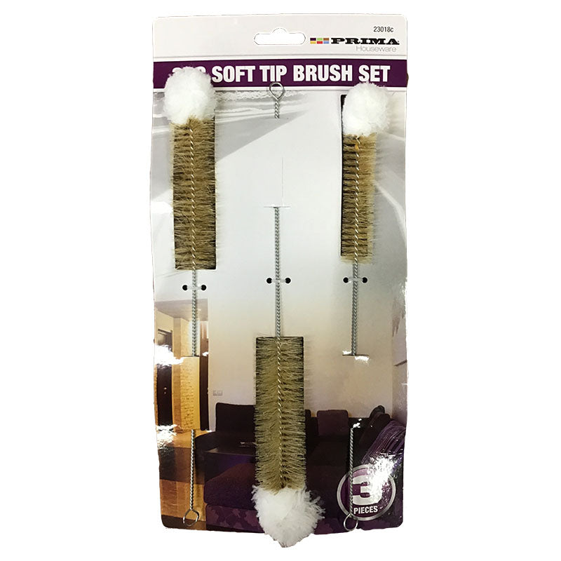 Soft tip brush store