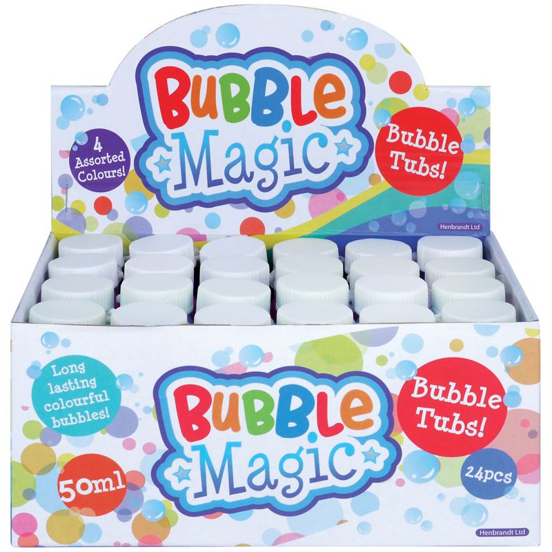 Bubble Magic Tubs With Wands - Case of 24 Wholesale