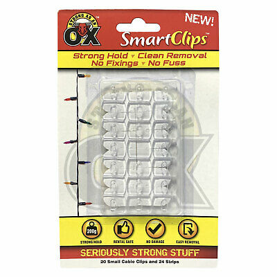 Strong As An Ox Smart Clips 20 Small Cable Clips Wholesale
