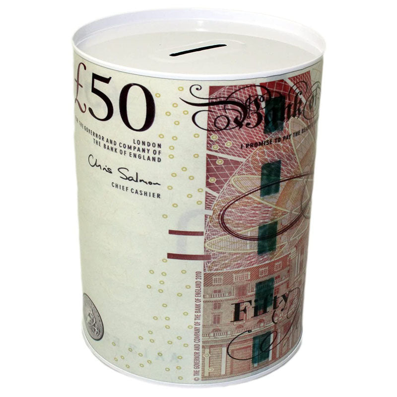 Pound Note Money Saving Tin Large Wholesale