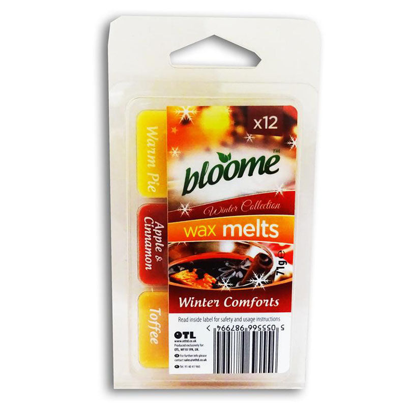 Bloome Wax Melts Winter Comforts 12 Pack - Case of 6 Wholesale