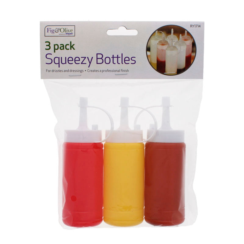 Squeeze Bottles 3 Pack Wholesale